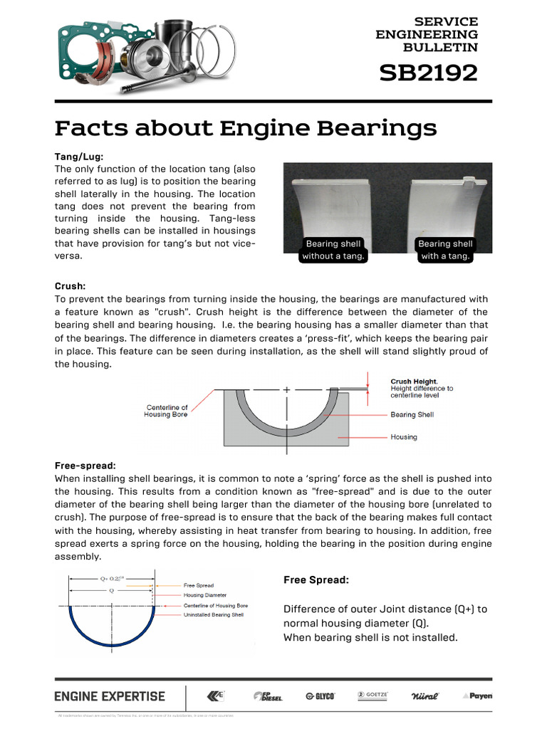 Engine Bearings: Key Features Explained | PDF | Mechanical Engineering