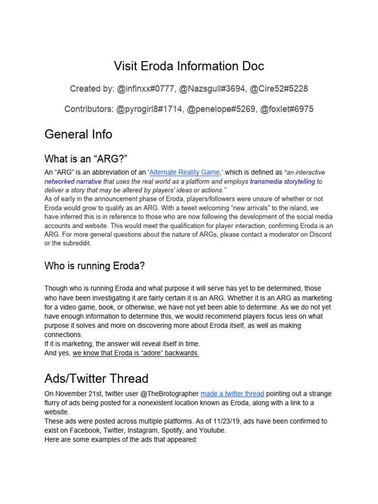 Visit Eroda Information | PDF | Facebook | Websites