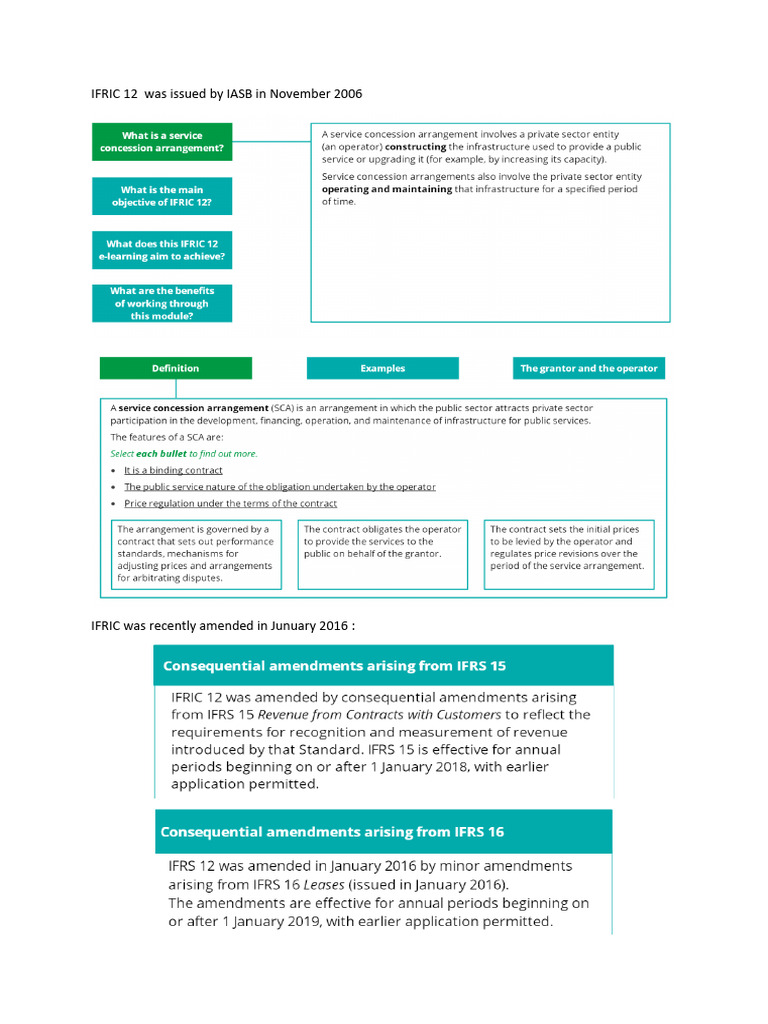 IFRIC 12 Deloitte | Download Free PDF | Revenue | International Financial Reporting Standards