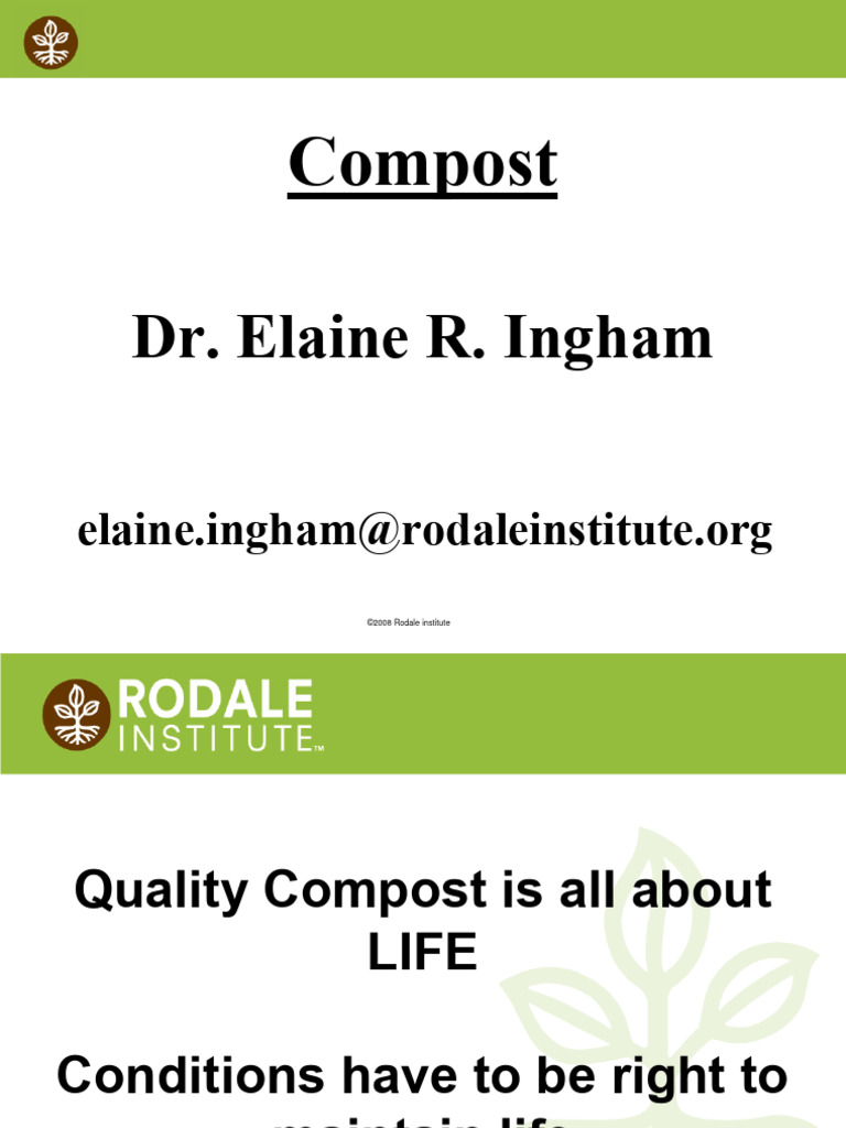 Ingham Compost Pdf Compost Soil