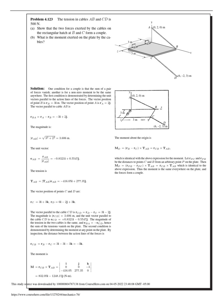 mechanics_76 | PDF | Force | Euclidean Vector