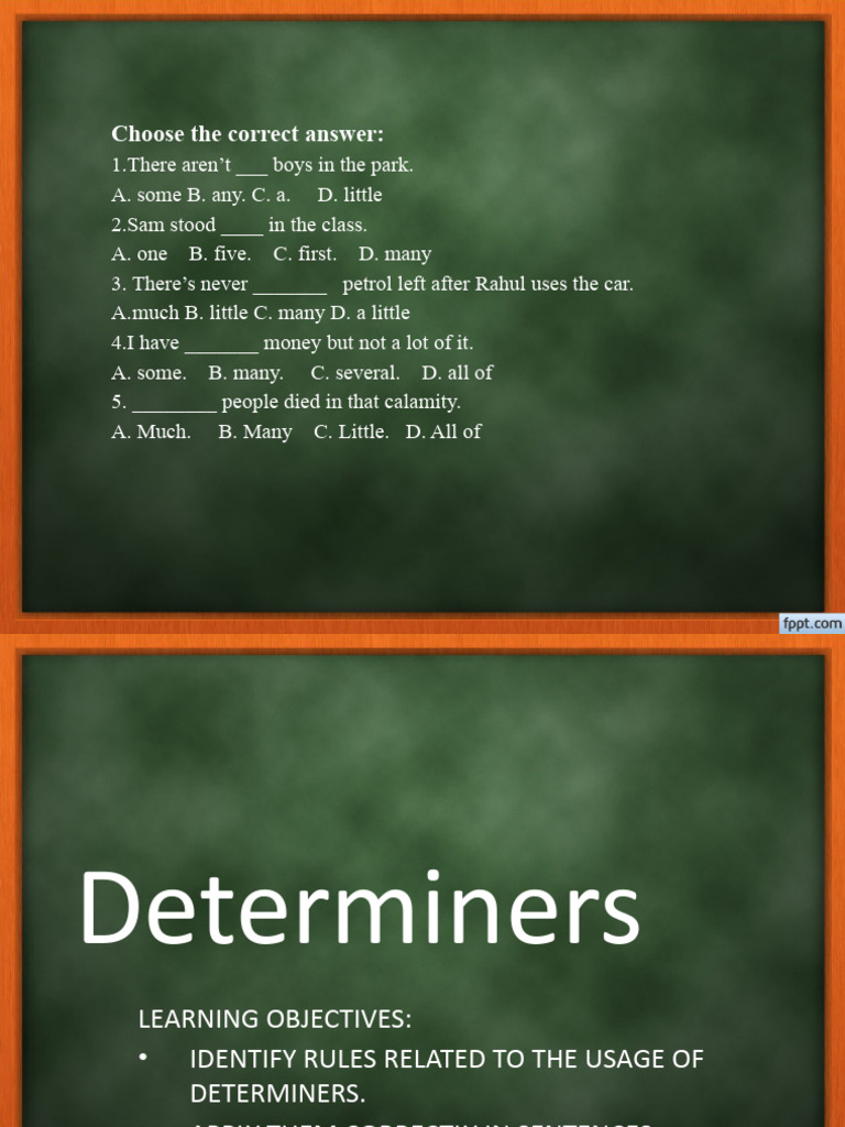 Determiners Pdf Semantic Units Linguistic Morphology
