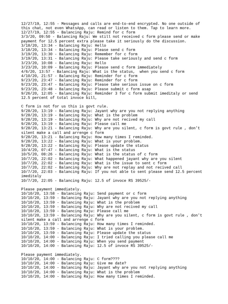 WhatsApp Chat With Balancing Raju | PDF | Instant Messaging | Cyberspace