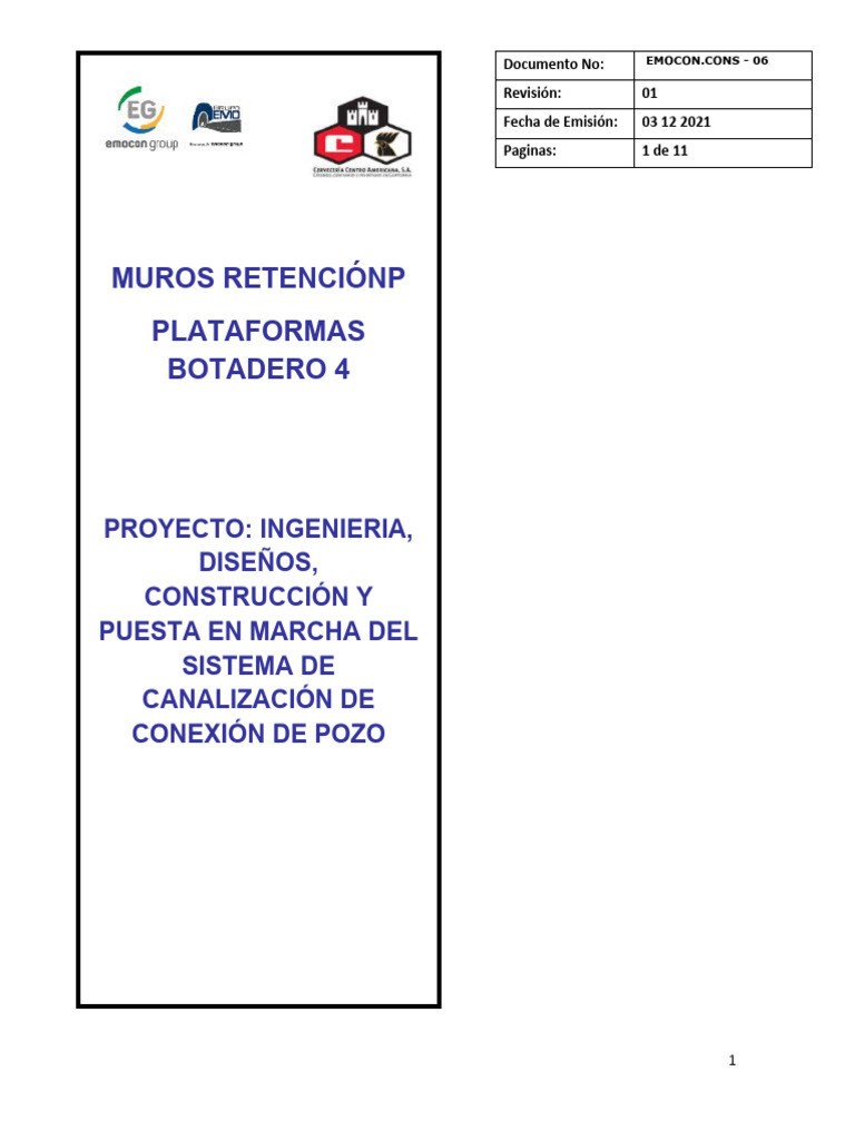 Construcción Muros Contención Botadero 4 | PDF | Neumático | Ingeniería