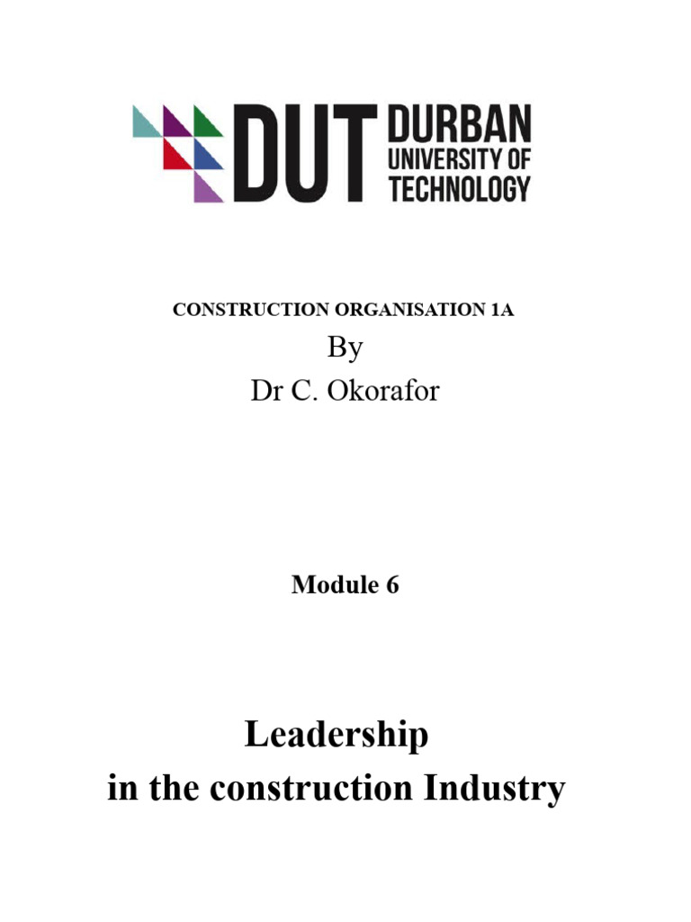 Dut (CORG 101) Module 6 (Autosaved) | PDF | Leadership | Goal