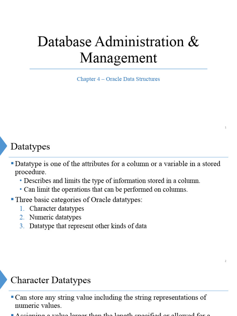 DBA Chapter 5 | Download Free PDF | Database Index | Table (Database)