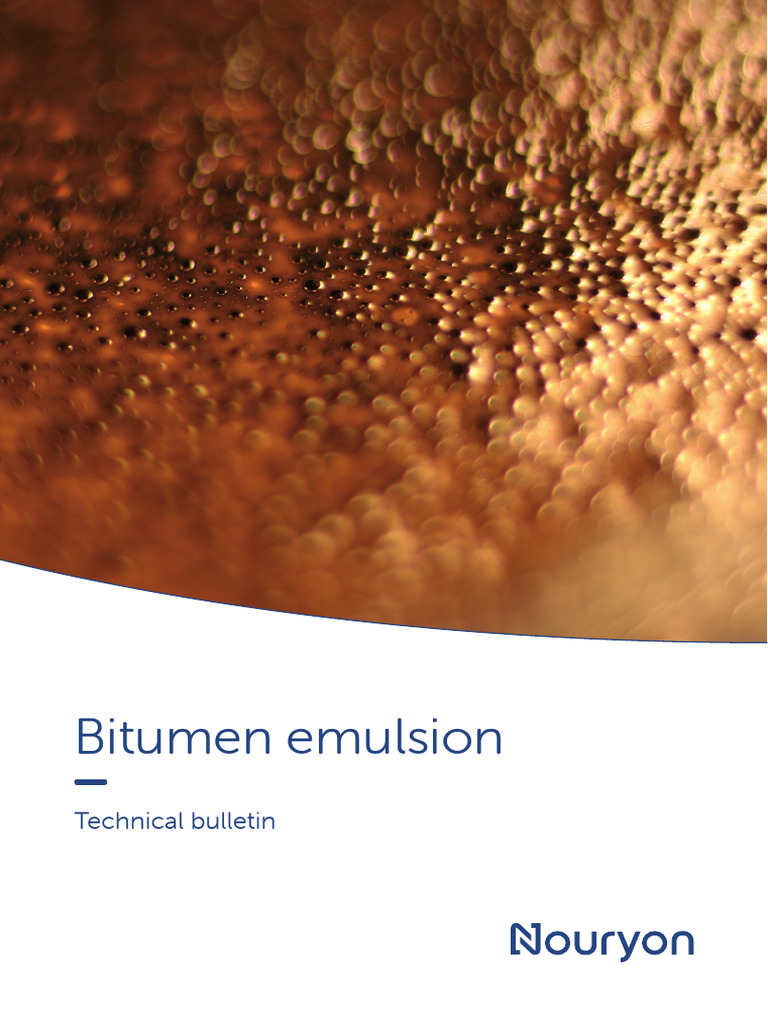 Bitumen Emulsion Nouryon | PDF | Emulsion | Road Surface