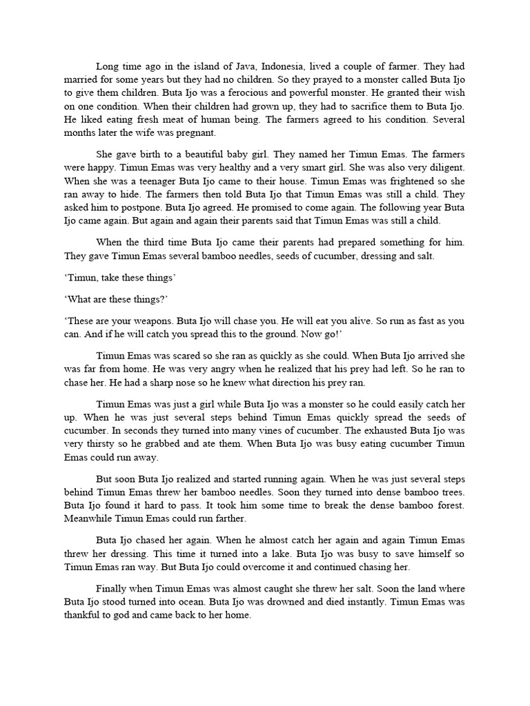 Contoh Narrative | PDF