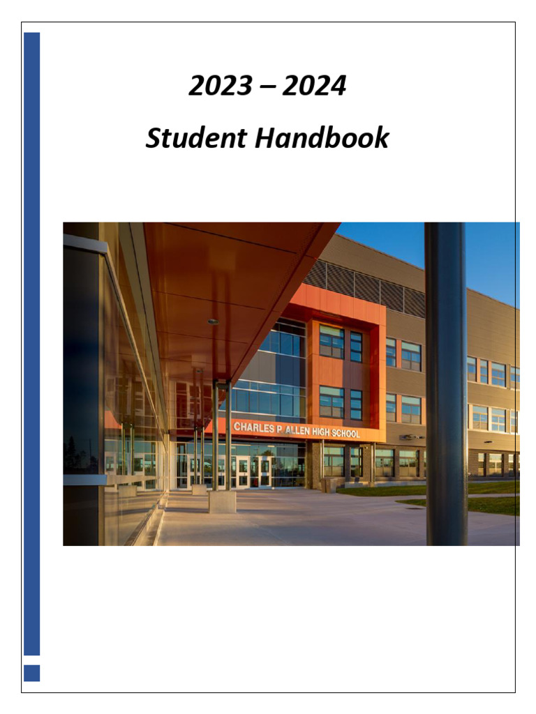 Student Handbook 2023-2024 | PDF | Educational Assessment