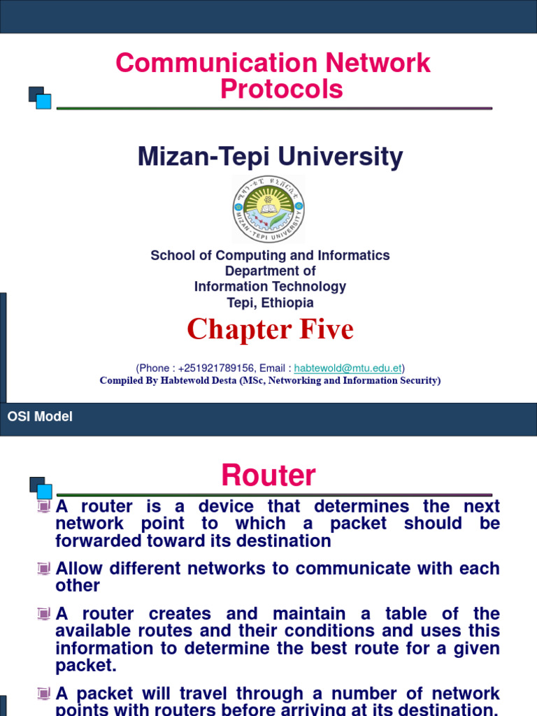 Chapter 5 | PDF | Osi Model | Computer Network