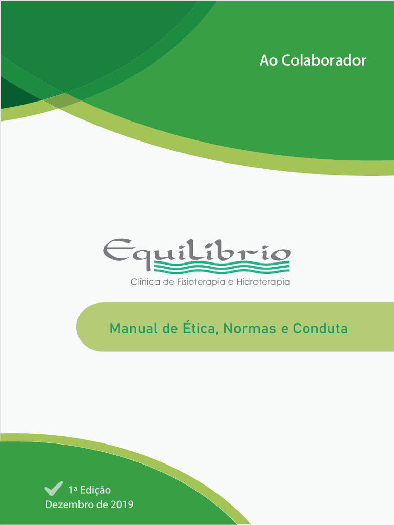 Manual De Conduta E ética Modelo Pdf Fisioterapia Salário