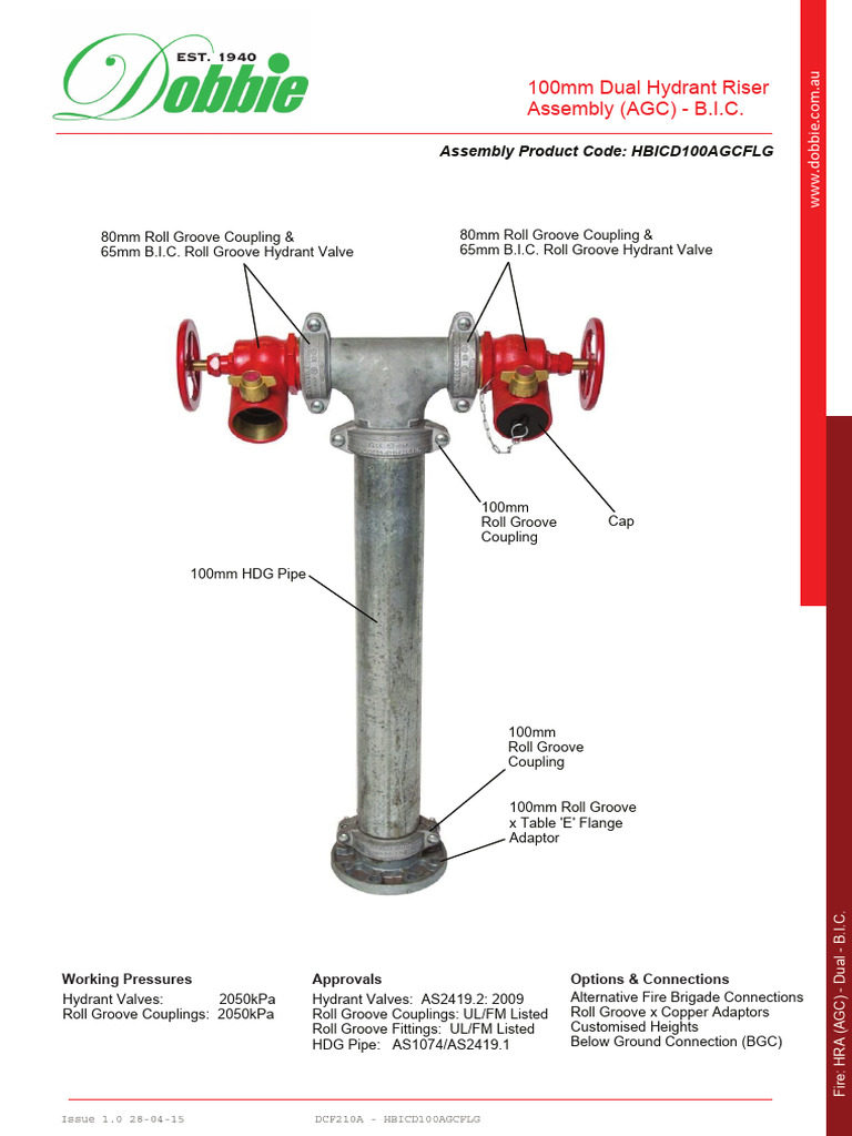 Dobbie Hydrant Risers | PDF | Pipe (Fluid Conveyance) | Equipment