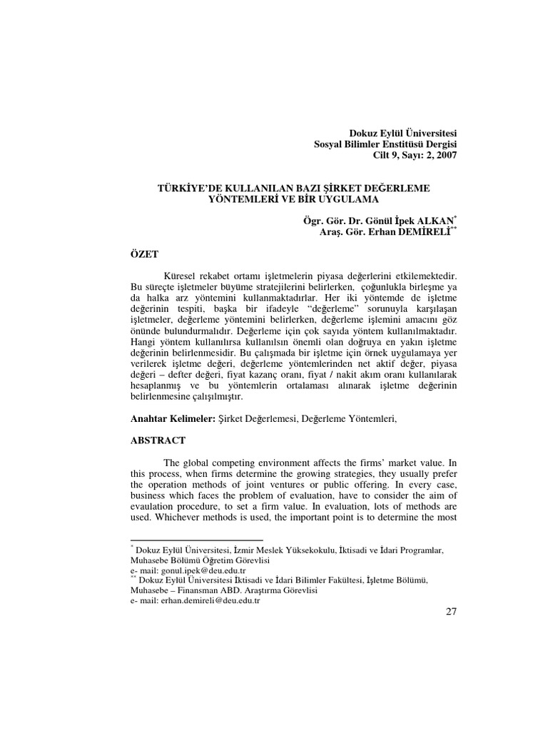 Alkan Demirelli | PDF