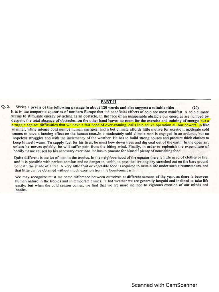 Precis 2018. M.Abdullah May Batch 2023 | PDF