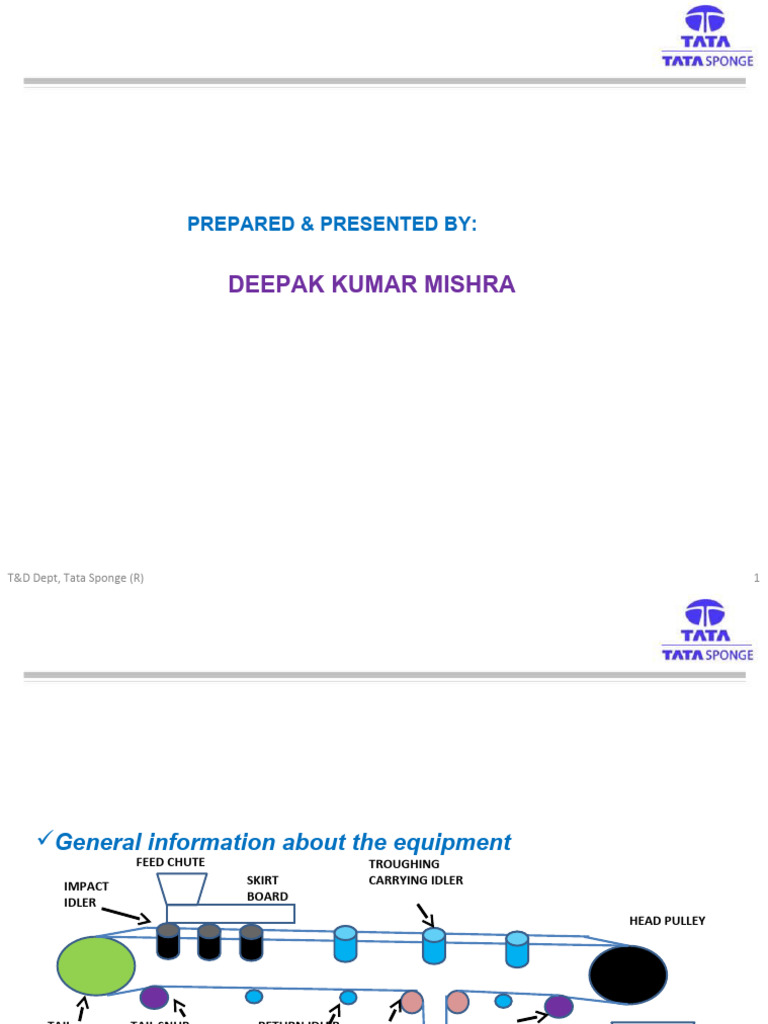 Belt Conv Presentation | PDF | Belt (Mechanical) | Materials