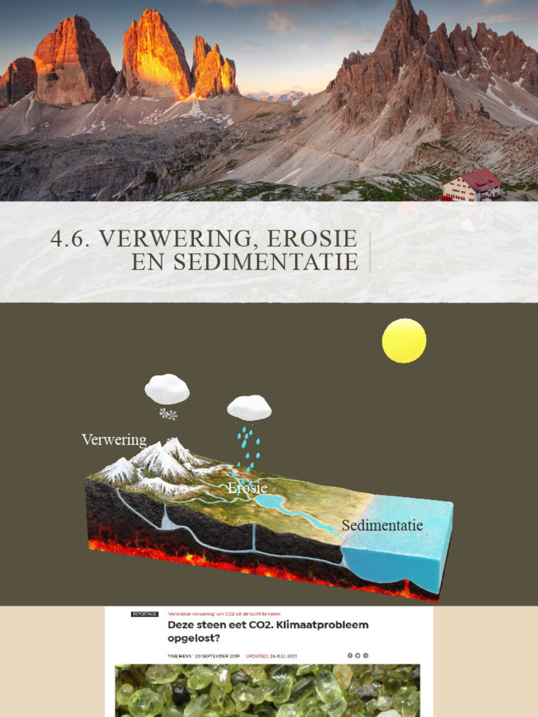 4.6. Verwering, Erosie en Sedimentatie (NWET) | PDF