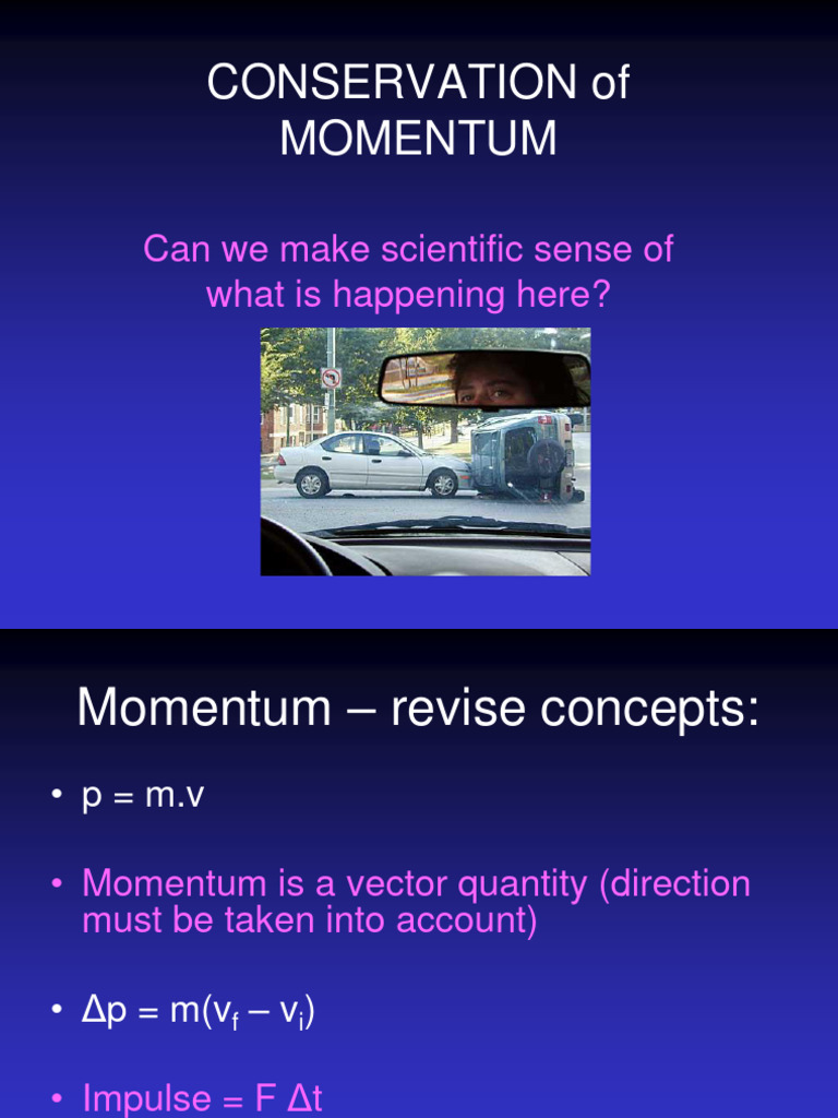 3 Conservation of Momentum | PDF | Collision | Momentum
