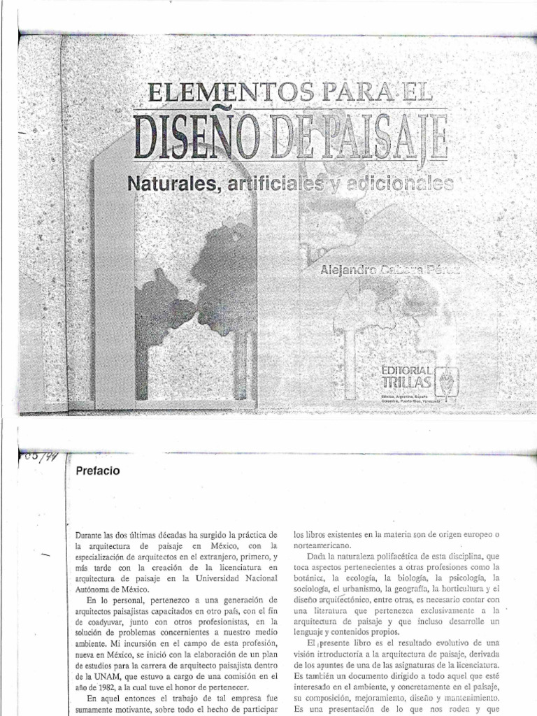 Elementos para El Diseño de Paisaje - Alejandro Cabeza Pérez | PDF