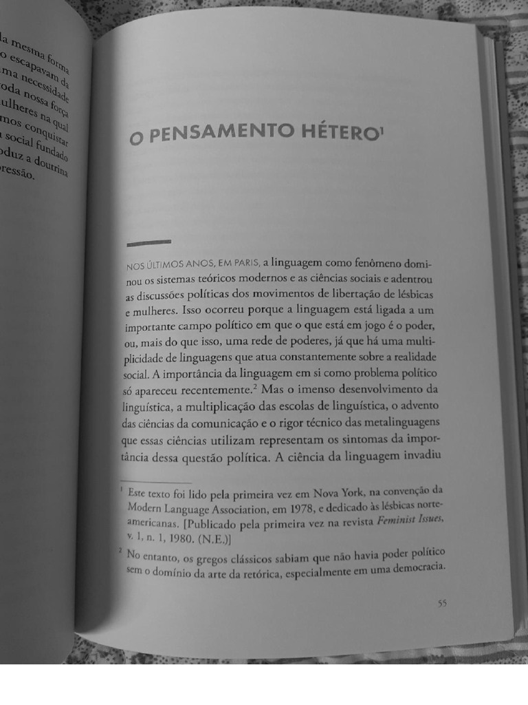 Wittig - O Pensamento Hétero | PDF