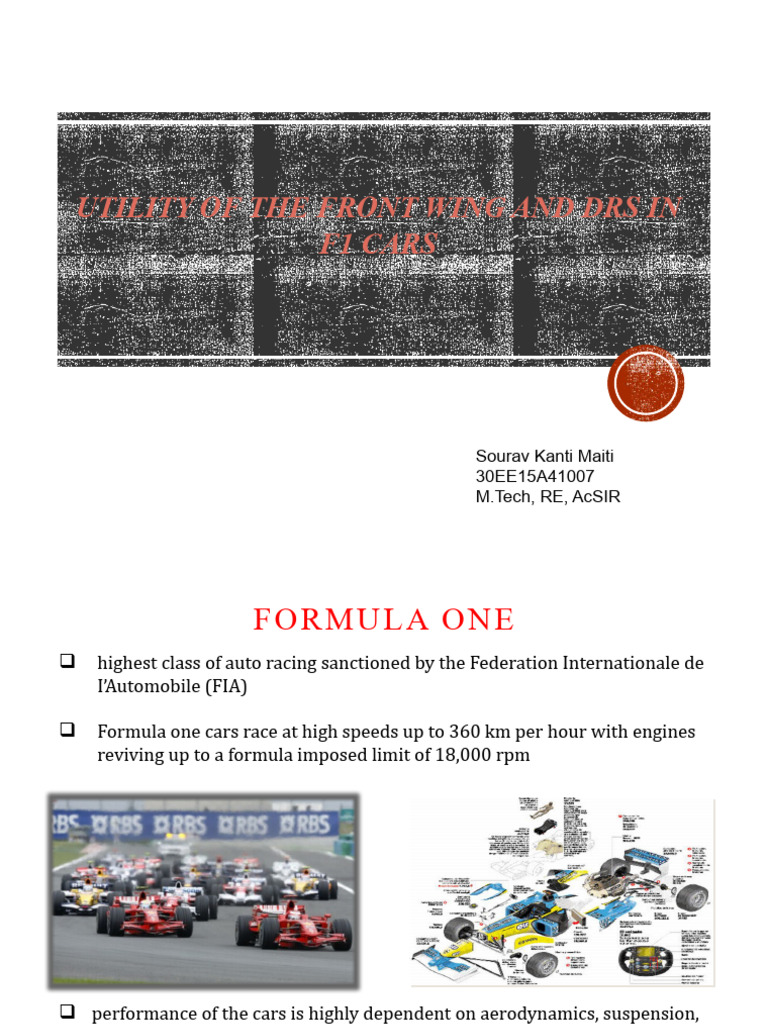 Presentation F1 | PDF | Formula One | Vehicles