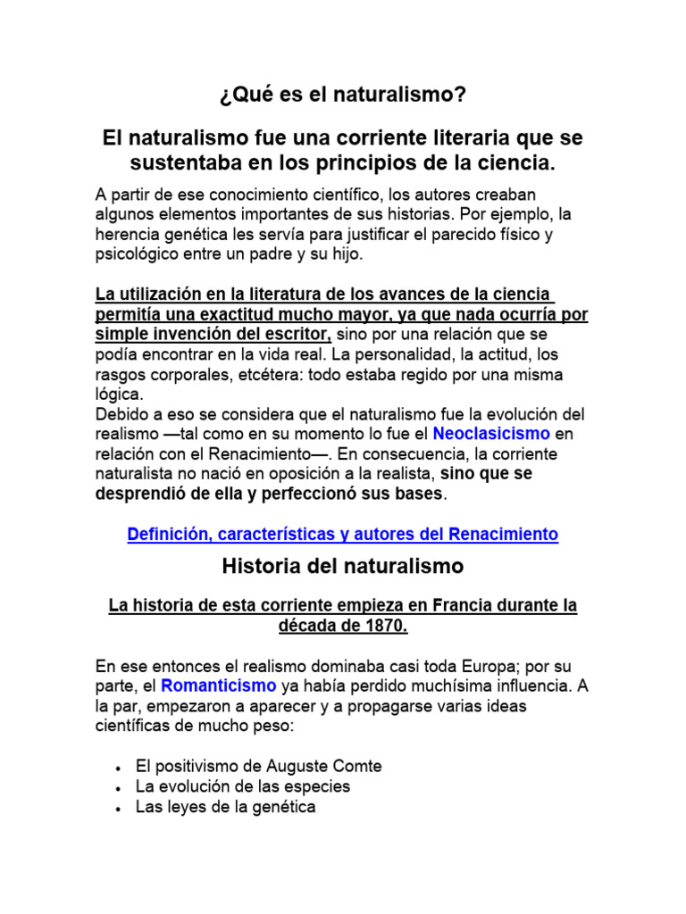 Naturalismo 2 | PDF | Realismo literario