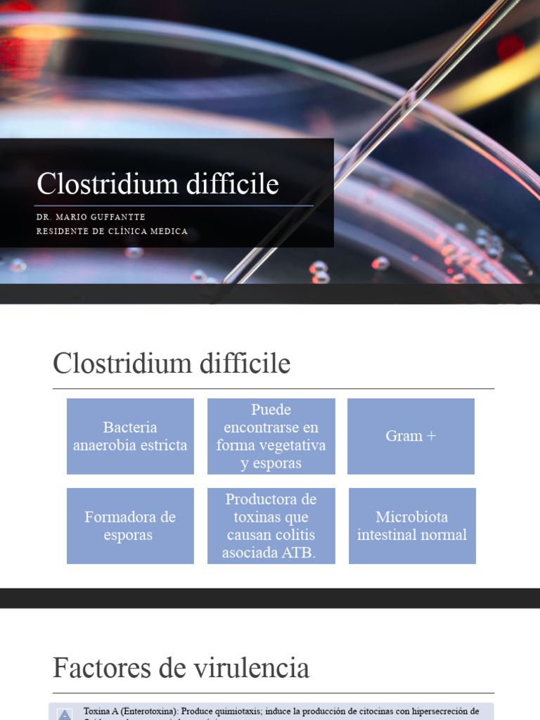 Clostridium Difficile | PDF | Diarrea | Biología