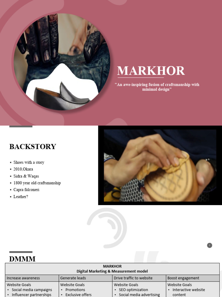 Markhor Brand Presentation | PDF | Shoe | Footwear