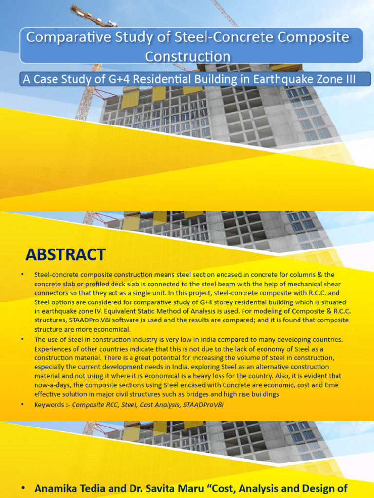 Comparative Study of Steel-Concrete Composite Construction Ppt Final ...