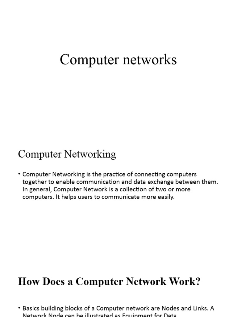 Computer Networks | PDF | Computer Network | Osi Model