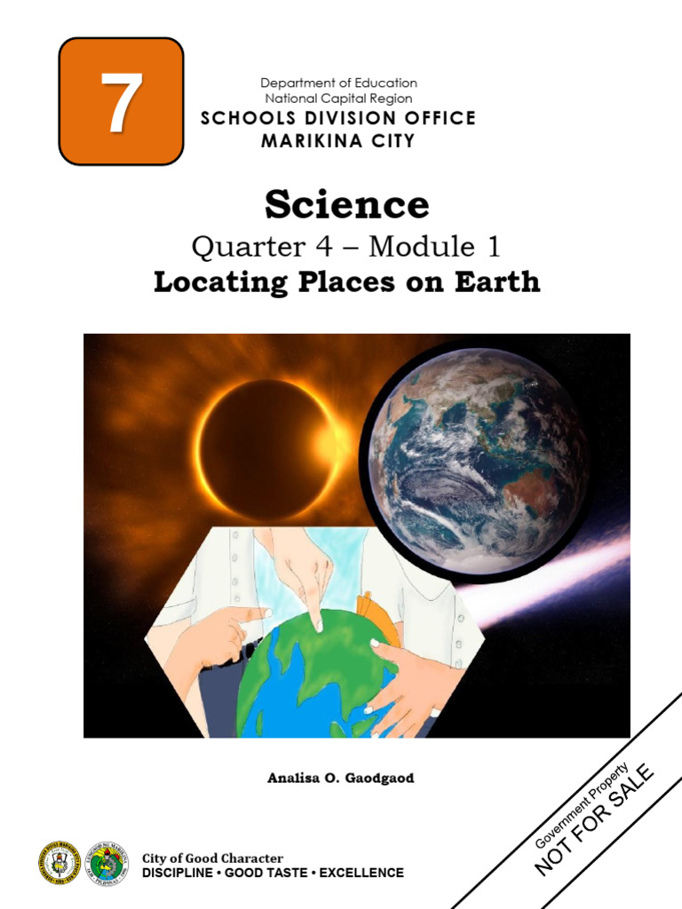 Sci7 - Q4 - M1 - Locating Places On Earth | PDF | Latitude | Longitude
