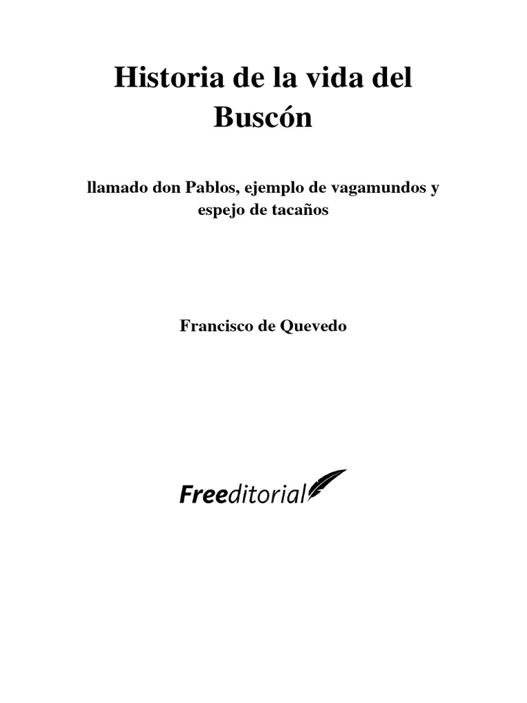 Francisco de Quevedo El Buscón | PDF
