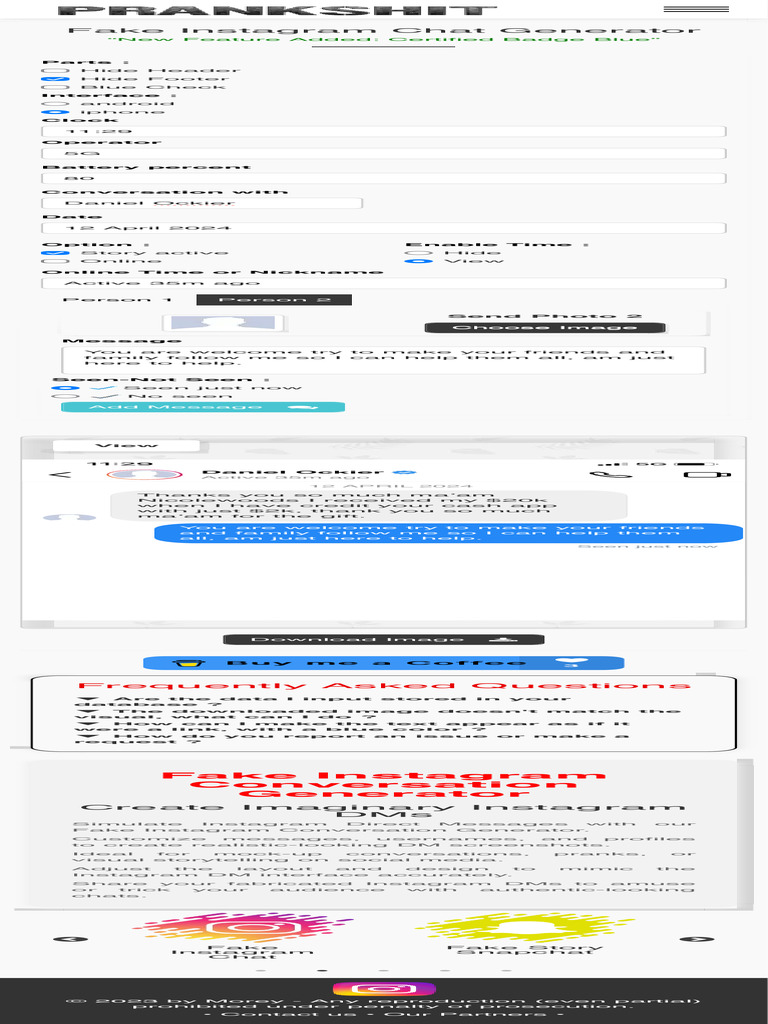 Fake Instagram DM Generator FAQ | PDF | Computer Mediated Communication ...