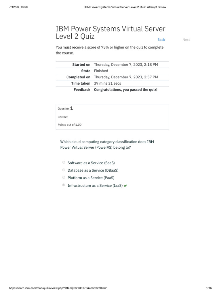 IBM Power Systems Virtual Server Level 2 | PDF | Cloud Computing | Enterprise Resource Planning