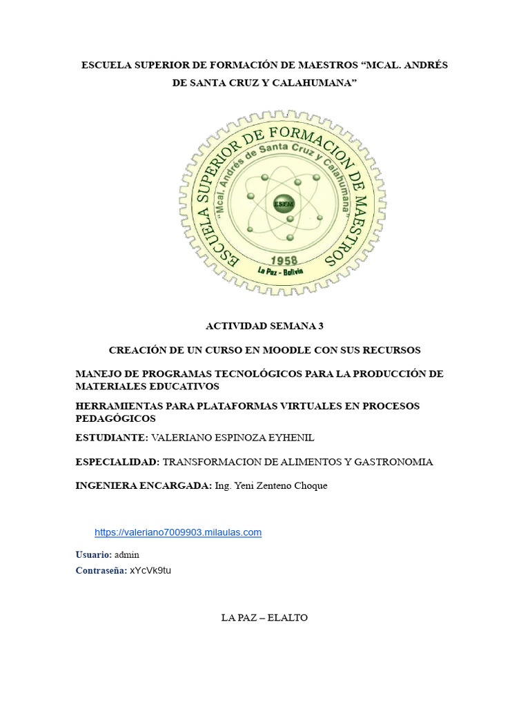 ActIvidad - 1 Semana 3 - Valeriano Eyhenil | PDF | Informática