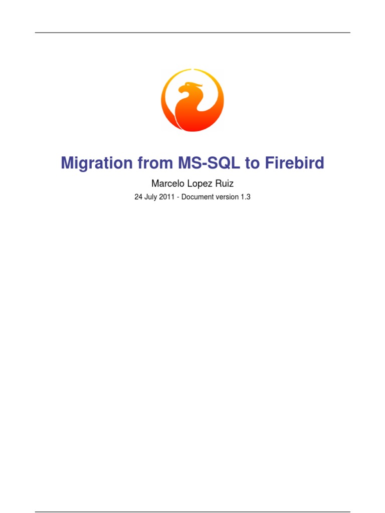 MSSQL To Firebird | PDF | Business | Technology & Engineering