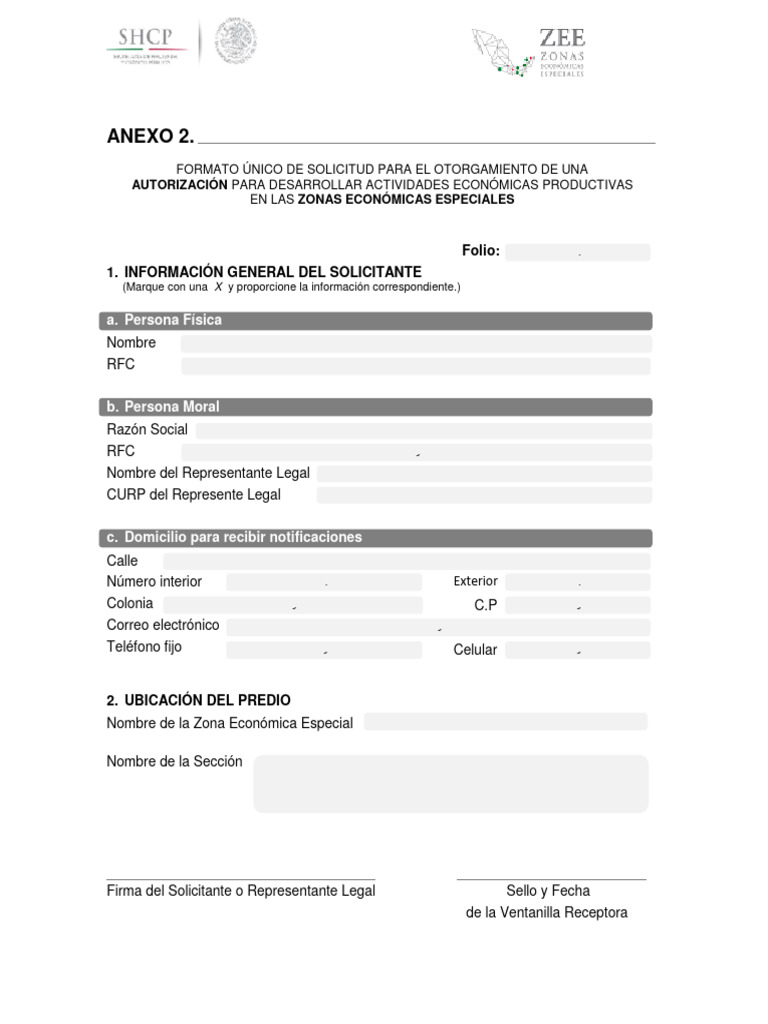 Anexo_2_Formato_unico__de_solicitud_de_Autorizacion | PDF Anexo_2_Formato_unico__de_solicitud_de_Autorizacion | PDF