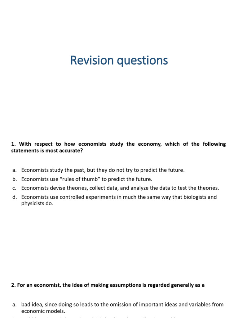 Revision 1 | PDF | Demand | Elasticity (Economics)