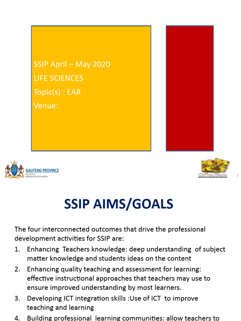 SSIP PPT Life Sciences Module 4the Ear | PDF | Ear | Auditory System