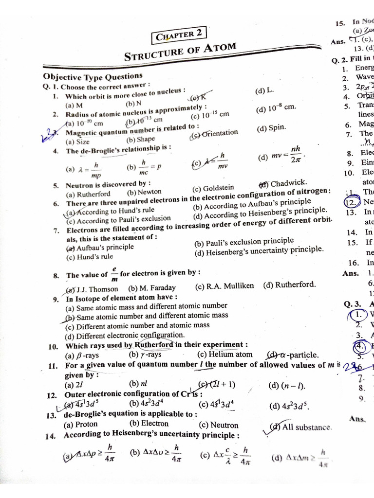 structure of atom | PDF