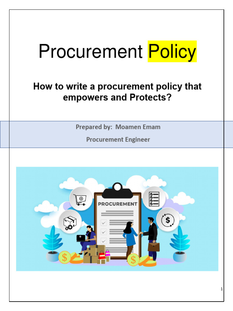 Procurement Policyndmd | PDF | Procurement | Request For Proposal