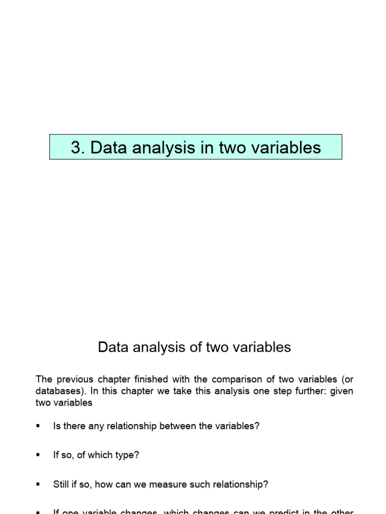 Analyzing Relationships Between Two Variables | PDF | Scatter Plot ...