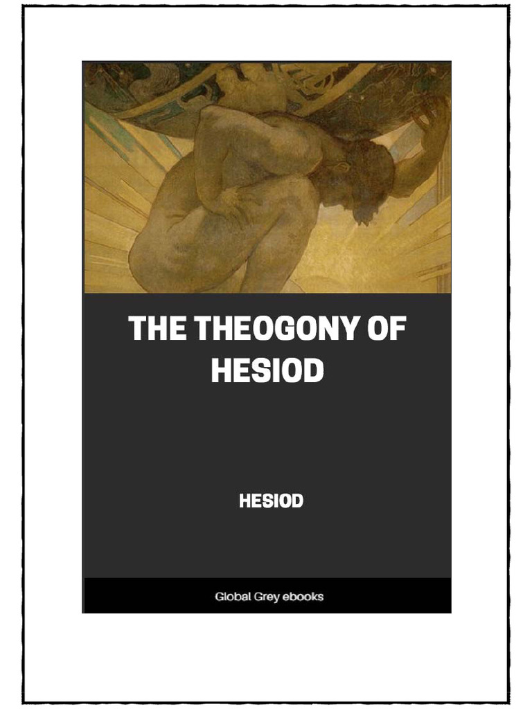 Theogony of Hesiod | PDF | Zeus | Ancient Greek Religion