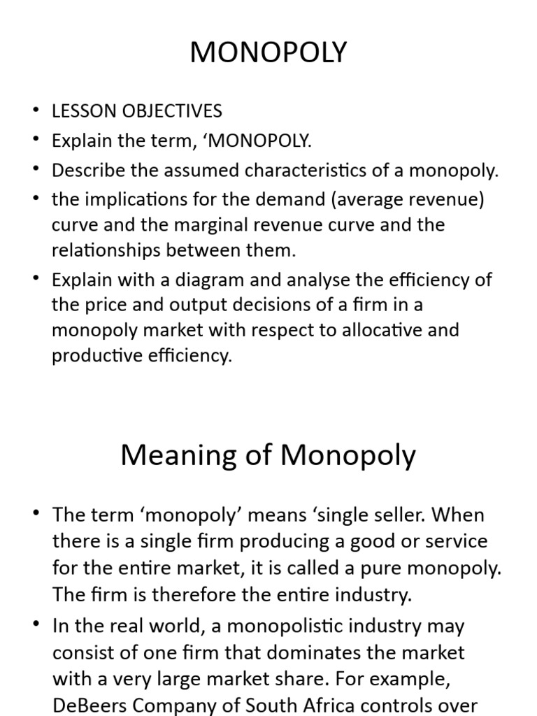 Monopoly | PDF | Monopoly | Market Power