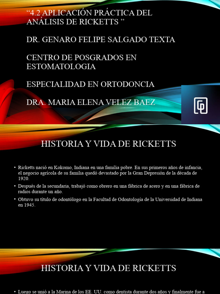 Análisis de Ricketts en Ortodoncia | PDF | Ortodoncia | Odontología