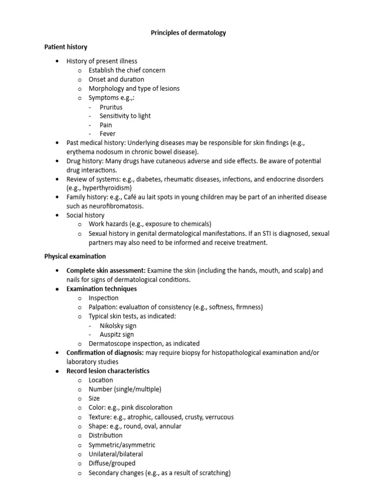 Principles Of Dermatology Pdf