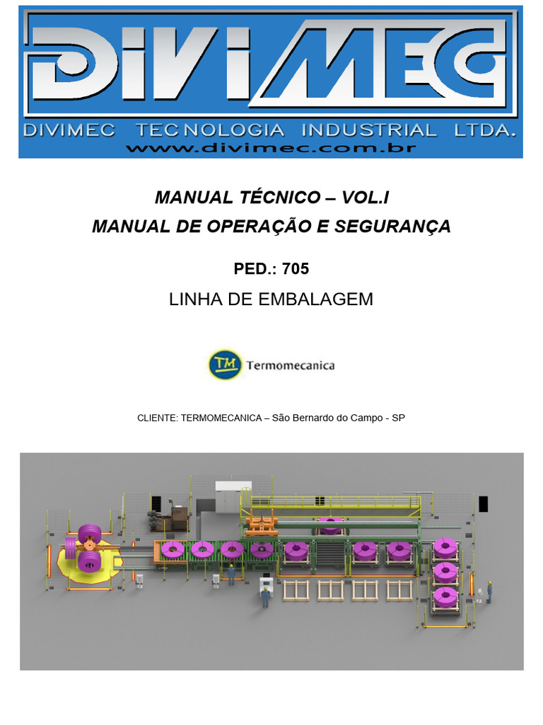 Manual de Operação da Linha 705 | PDF | Embalagem e rotulagem