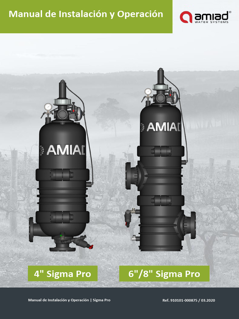 Sigma-Pro-IOM 910101-000875 10.2021 SP | PDF | Filtración | Agua