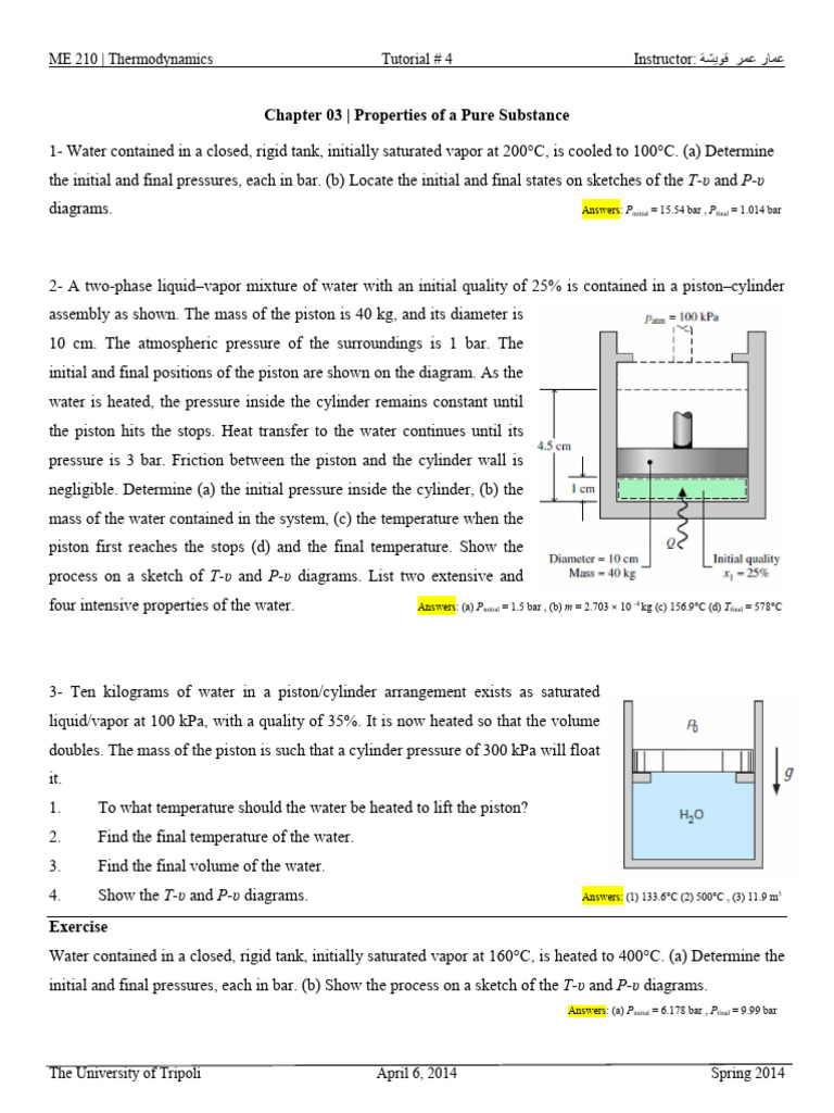 Ch03 Tutorial04 PureSubstance Applications | Download Free PDF | Water ...