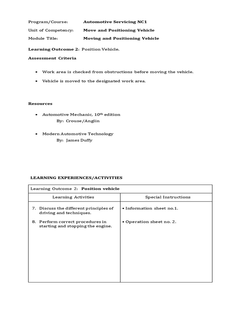 Position Vehicle | PDF | Manual Transmission | Clutch