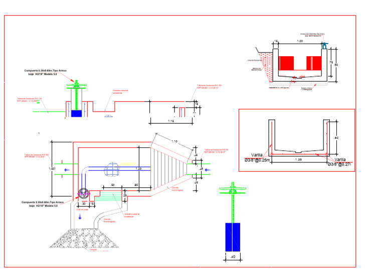 Diseño de Vertedero Lateral y Conducción | PDF | Plomería | Ingeniería ...